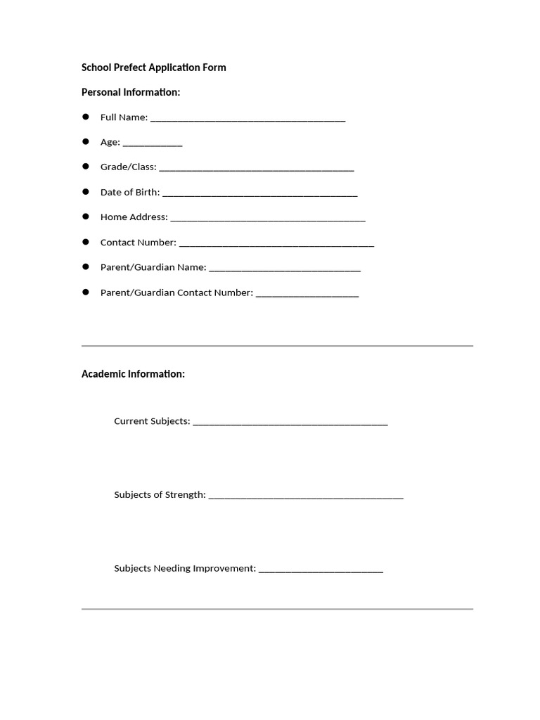 Application Form | PDF