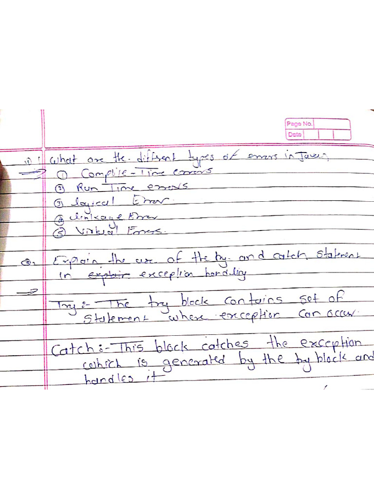 2 Marks Imp Java | PDF