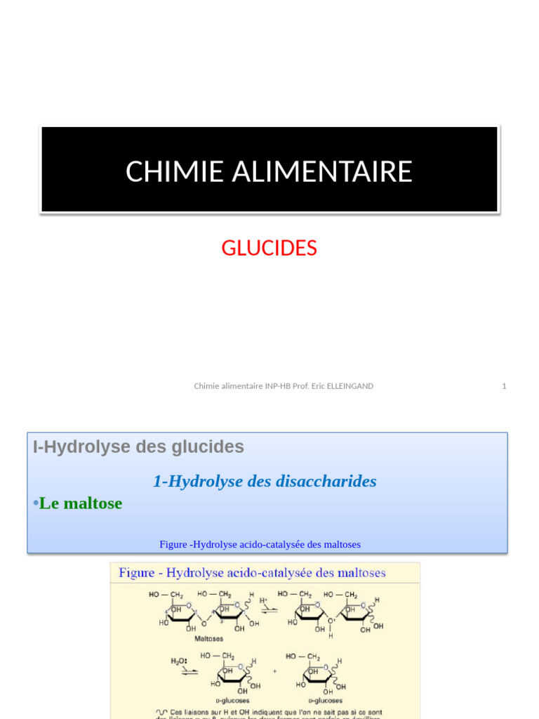 Chimie alimentaire-glucides | PDF | Glucide | Saccharose