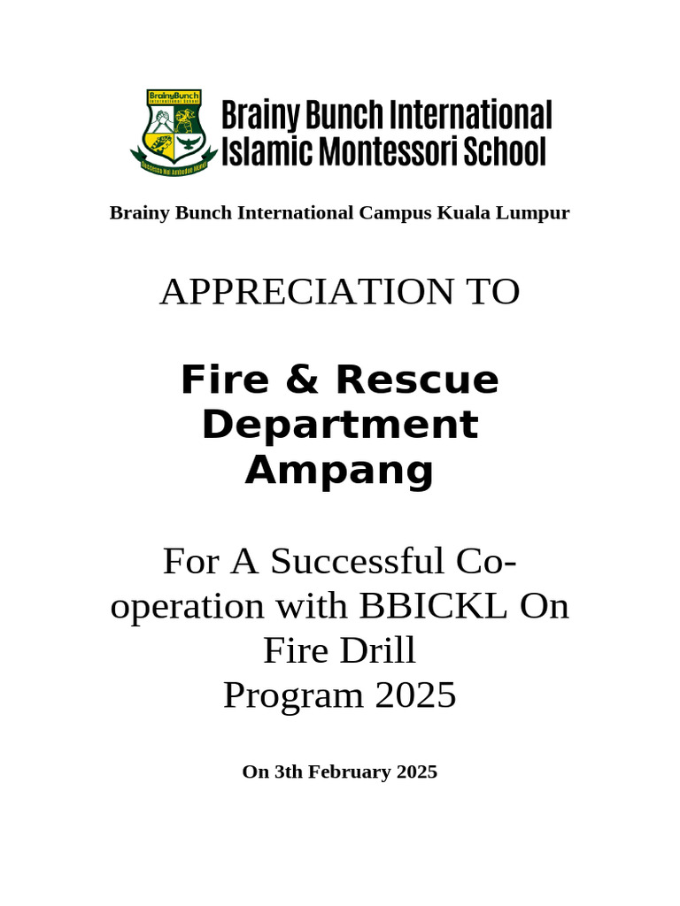 Fire Drill | PDF
