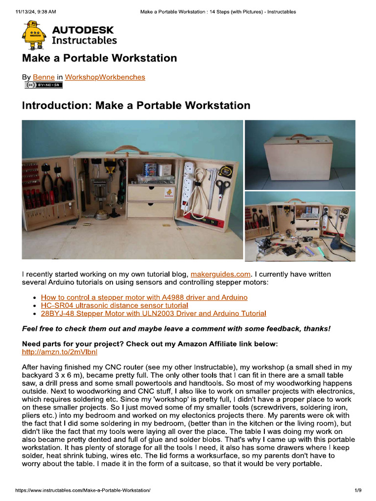 Make A Portable Workstation | PDF
