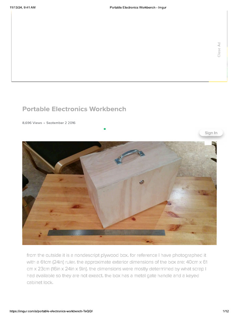 Portable Electronics Workbench | PDF