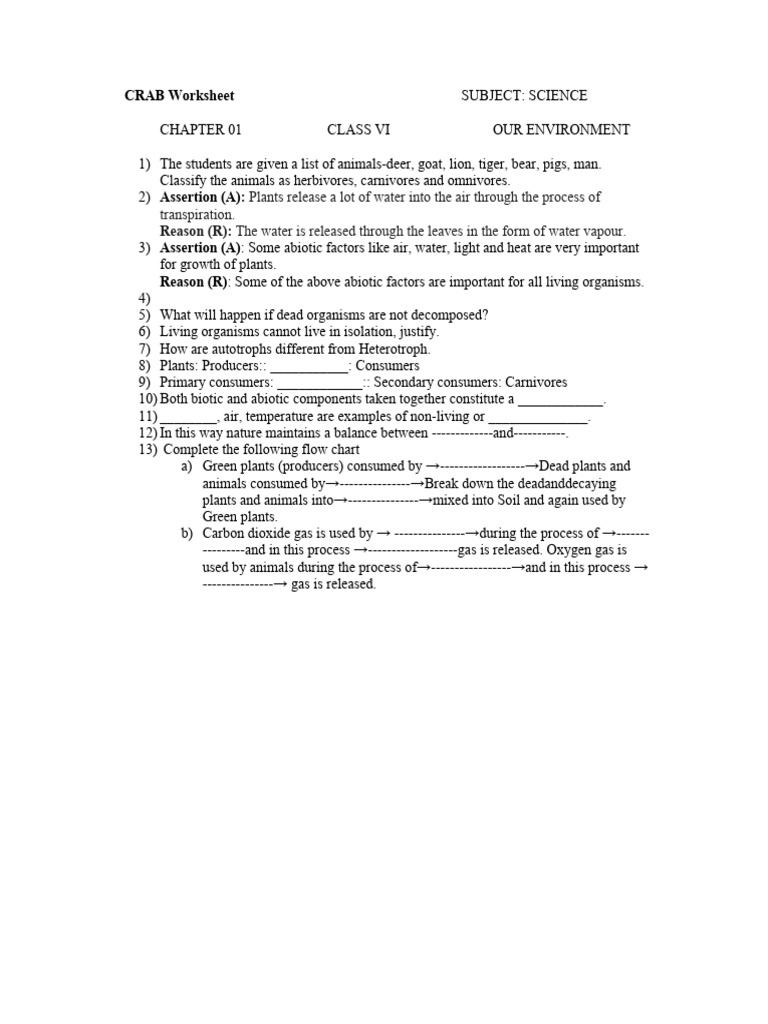 CH 1 Our Environment PDF | PDF