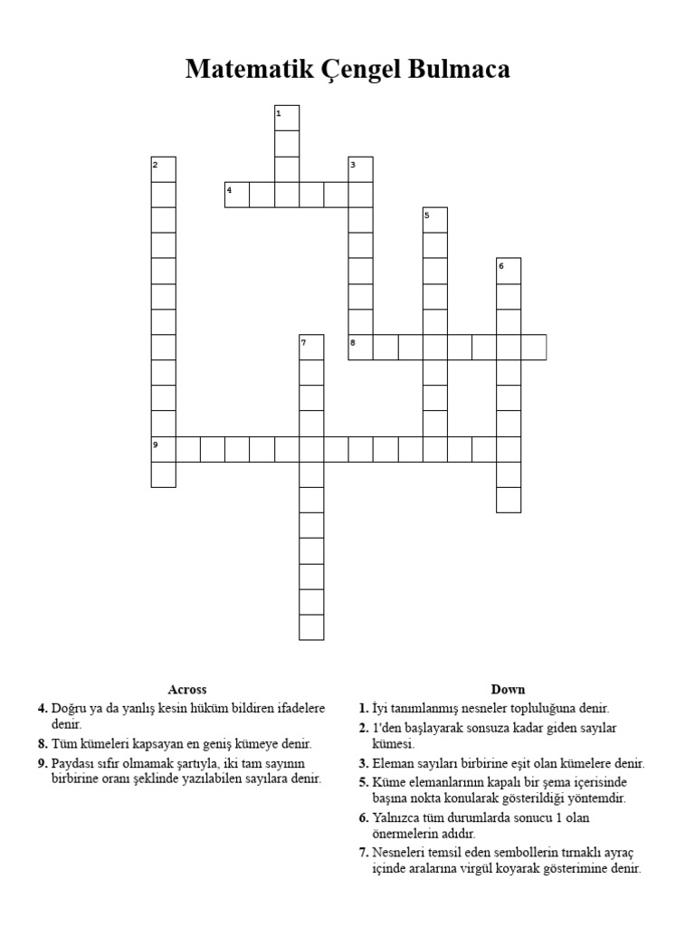 Matematik Bulmaca | PDF