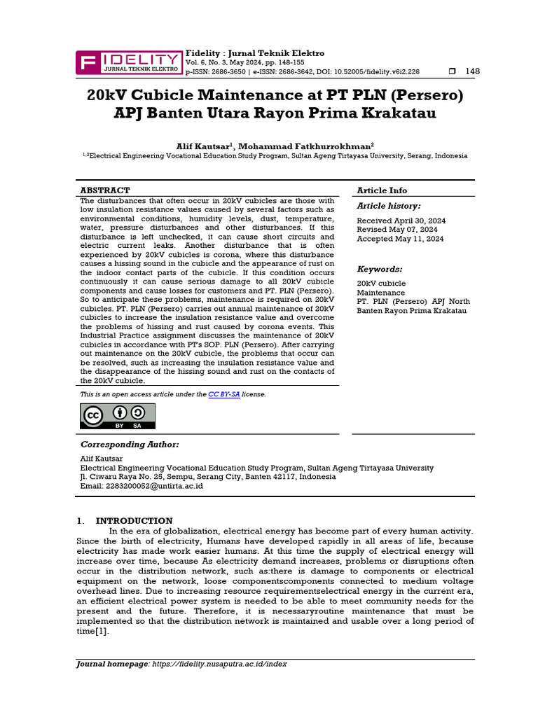 226-Article Text-960-3-10-20241016 | PDF | Electric Power Distribution | Electricity