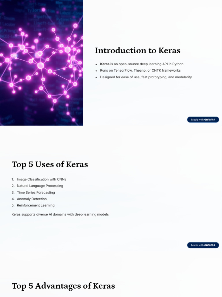 Introduction To Keras | PDF