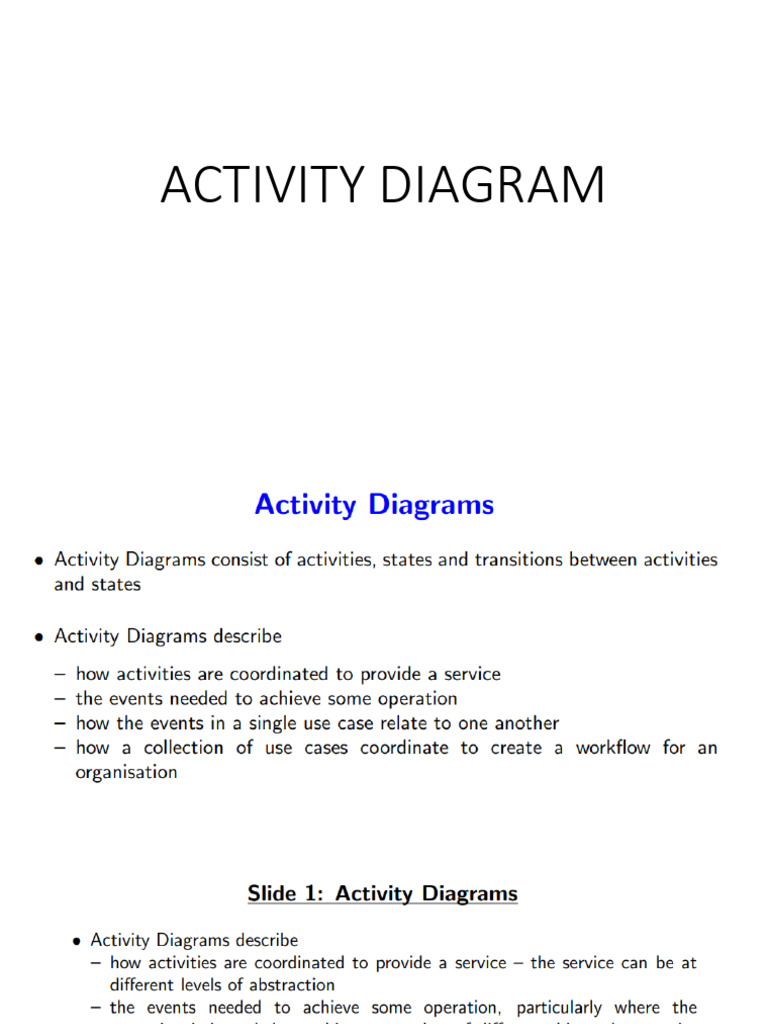 Activity Diagram | PDF