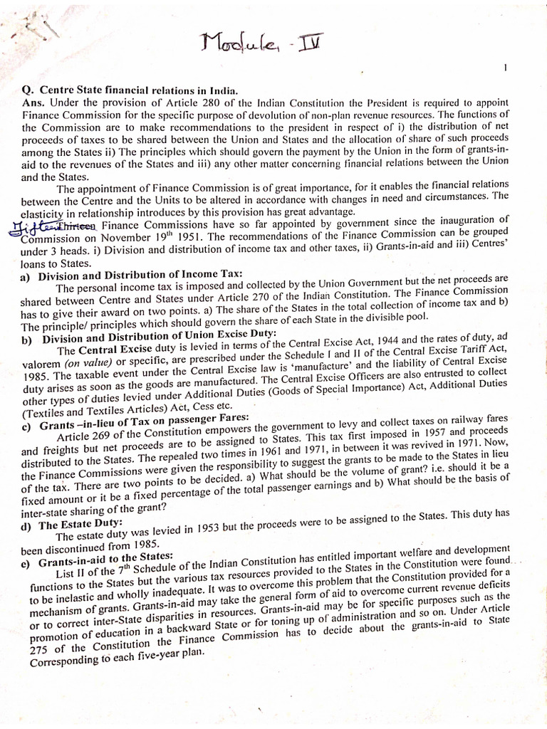 Public Economics Module 4 | PDF
