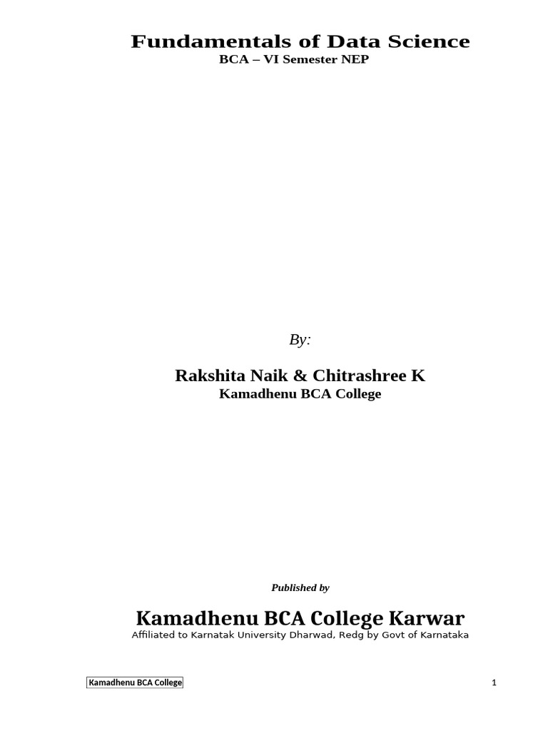 Fund_Data_Science (1) | PDF | Data Warehouse | Data Mining