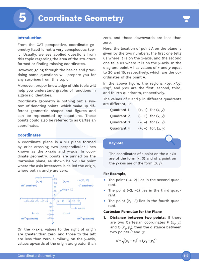 Coordinate Geometry | PDF | Cartesian Coordinate System | Line (Geometry)