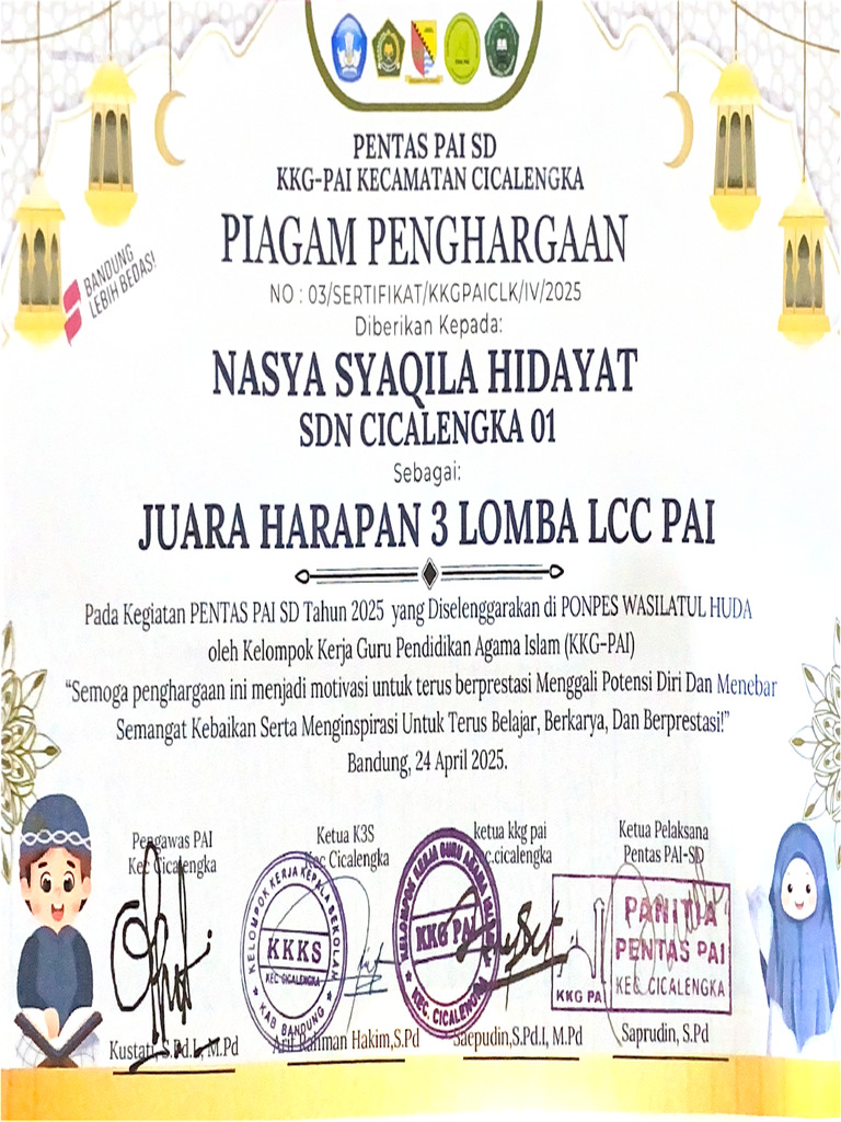 Juara LCC Pentas PAI 2025 | PDF