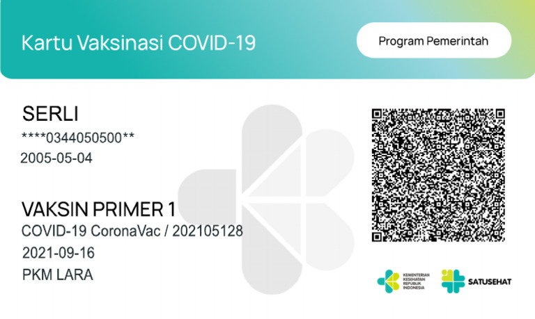 Sertifikat-Vaksin-Dosis 1-Serli-458 | PDF