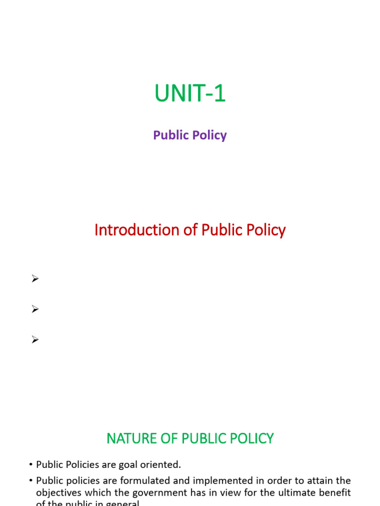 Understanding Public Policy Fundamentals | PDF | Policy | Policy Analysis