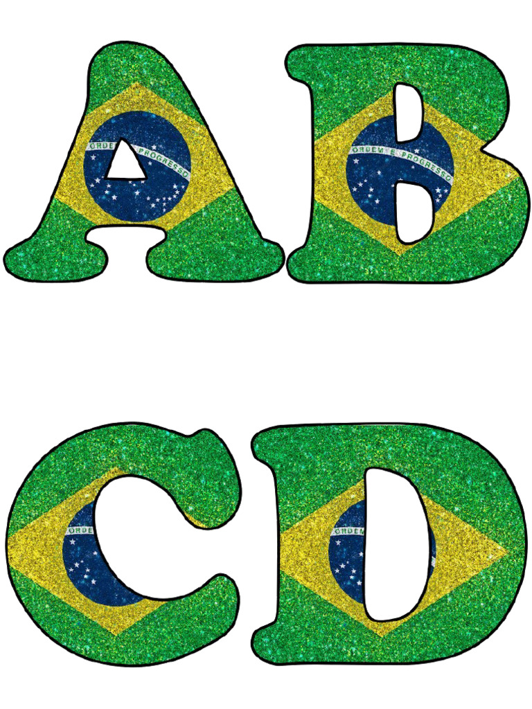 MOLDE DE LETRAS FONDO DE BRASIL | PDF