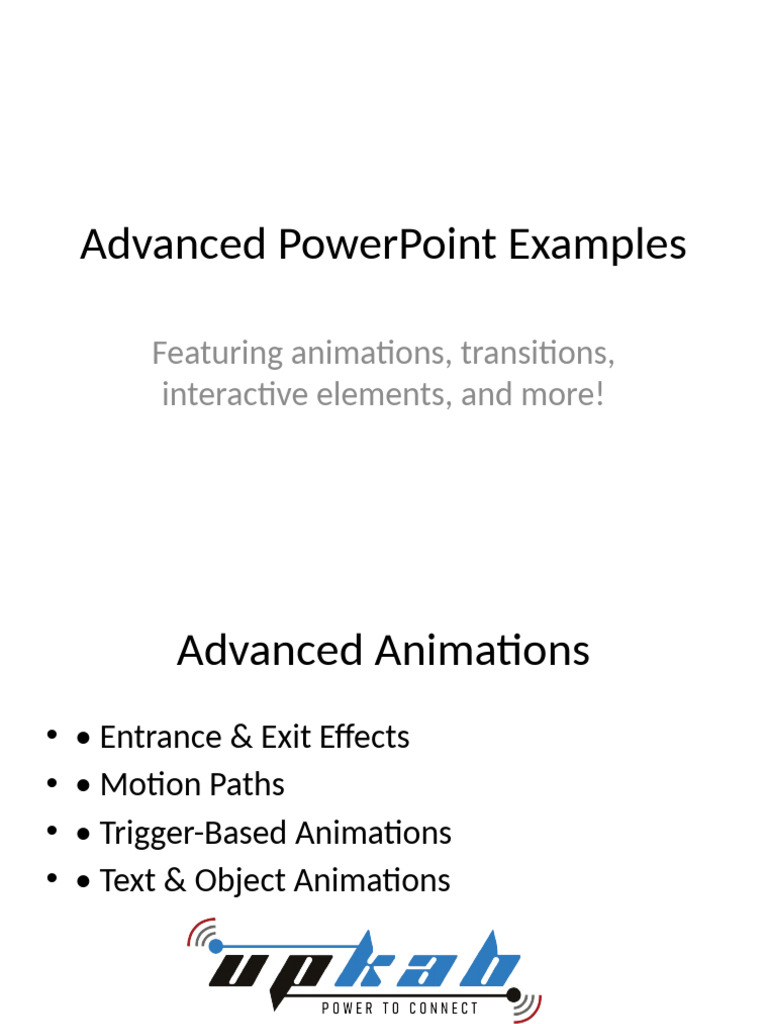 Advanced PPT Examples | PDF