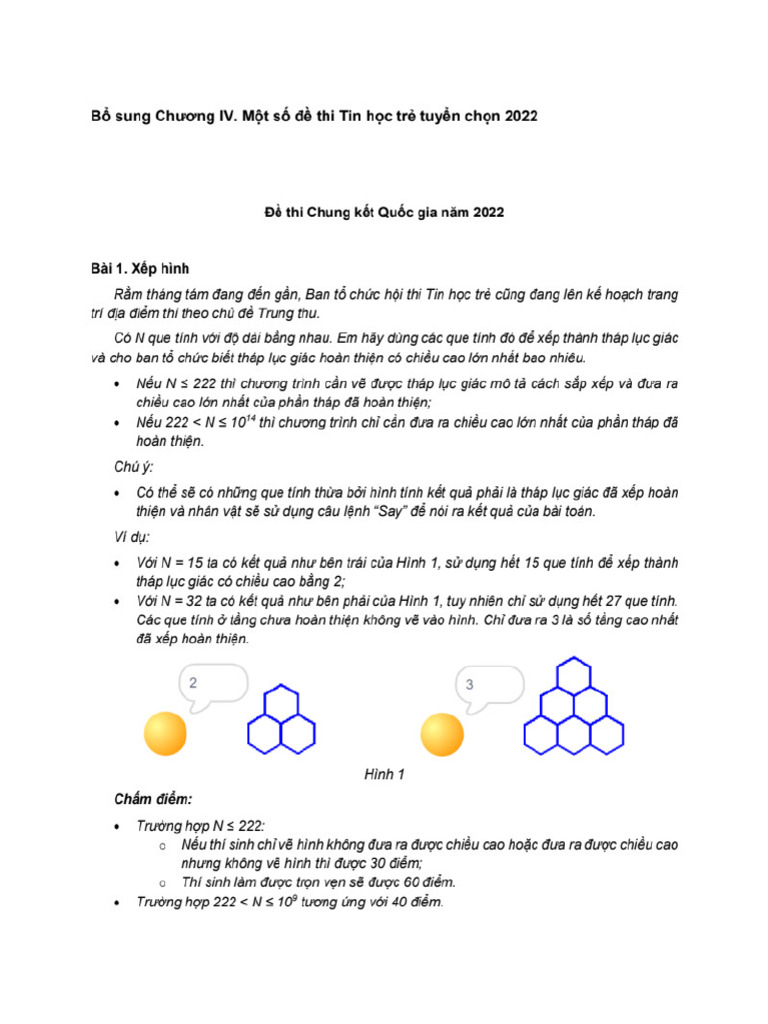Bo Sung Chuong IV Mot So de Thi Tin Hoc Tre Tuyen Chon 2022 1600 PDF.gdrive.vip | PDF
