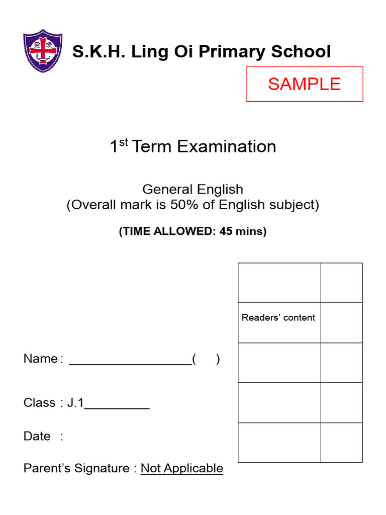 2223 J1 - 1st Term - GE Exam | PDF