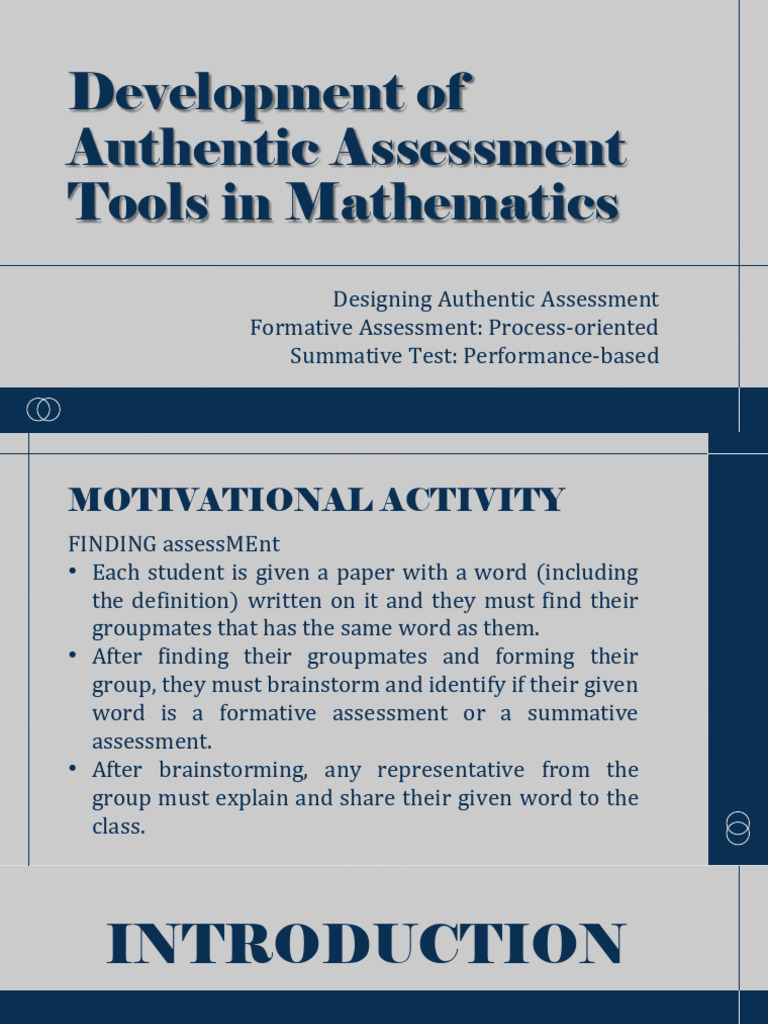 Authentic-Asessment-MJR.-3220-GROUP-5-REPORT | PDF | Educational Assessment | Mathematics