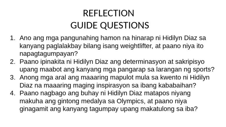 Guide Questions | PDF