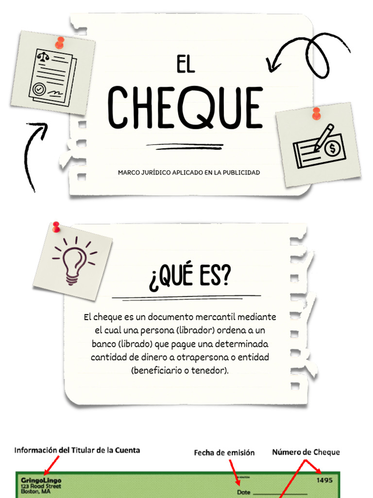 Guía Completa sobre Cheques y Endosos | PDF | Cheque