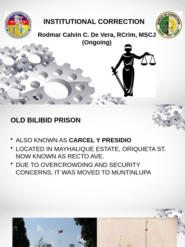 INSTITUTIONAL CORRECTION Semi | PDF | Prison | Criminal Law