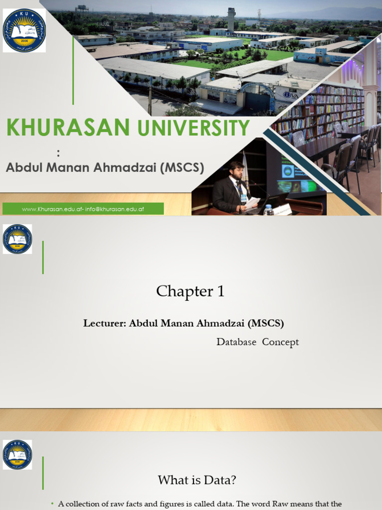 Khurasan Database Chapter | PDF | Databases | Information Technology