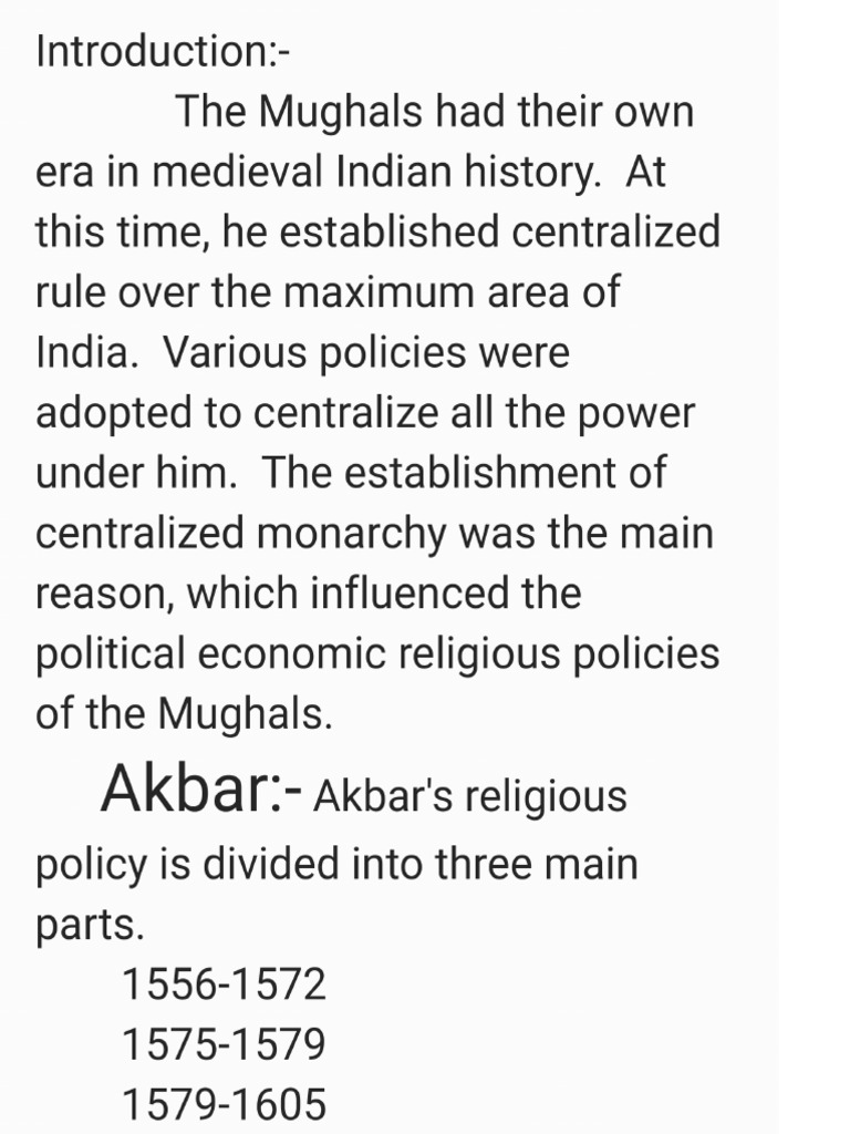 Religious Policy of Mughal | PDF