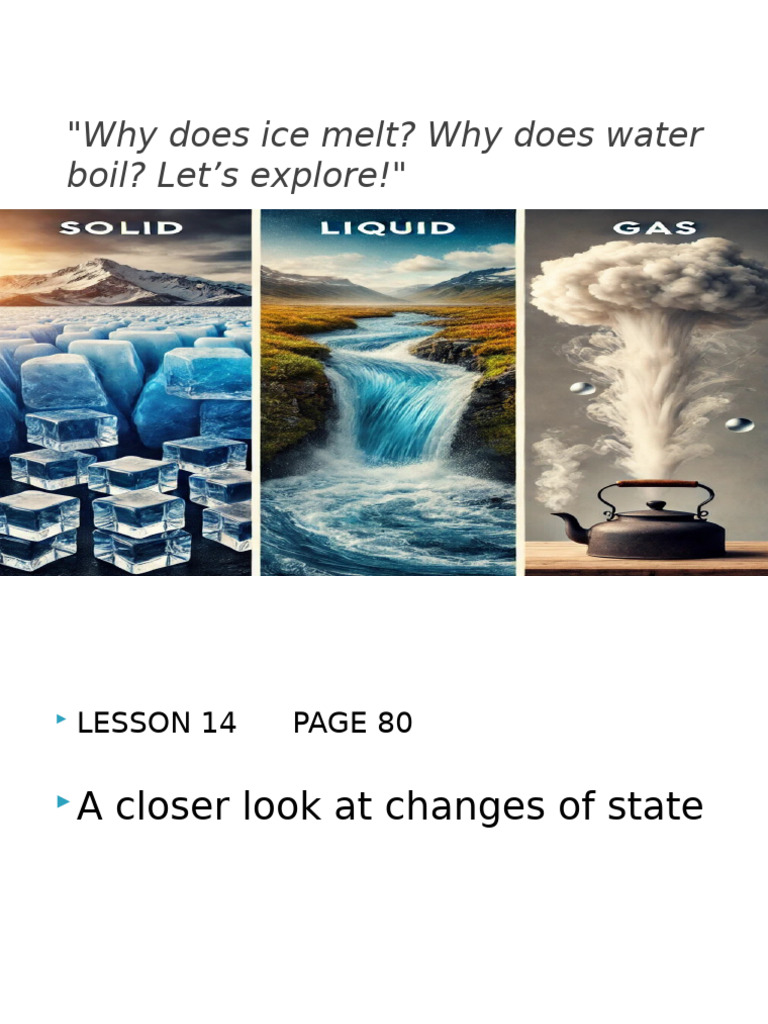 Lesson 14 Changes of State | PDF | Latent Heat | Water