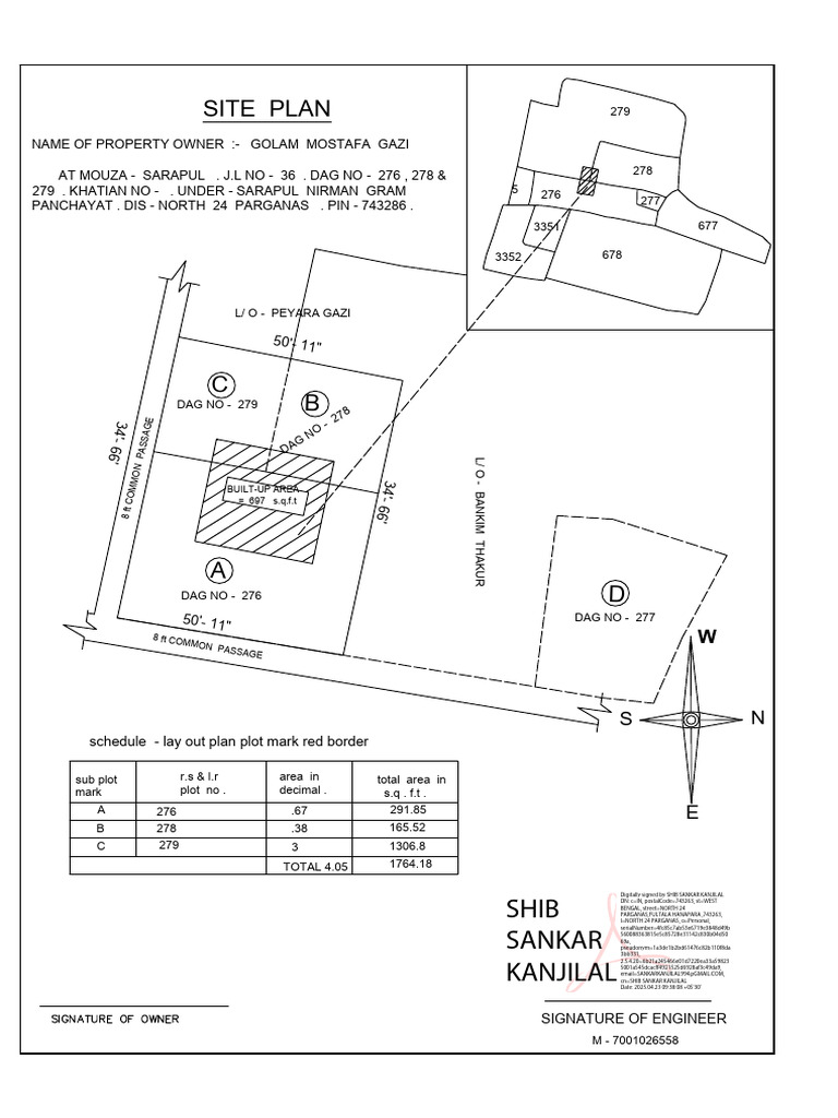 GOLAM MOSTAFA GAZI-site Plan 23.04.25 | PDF