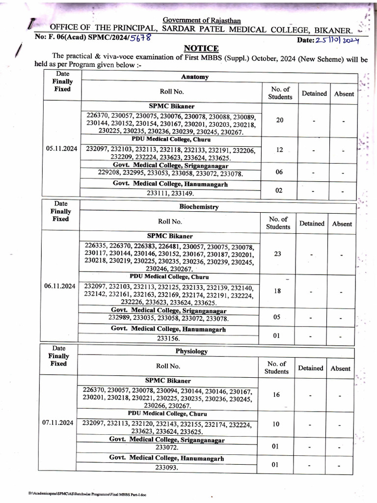 Batch Wise Program | PDF
