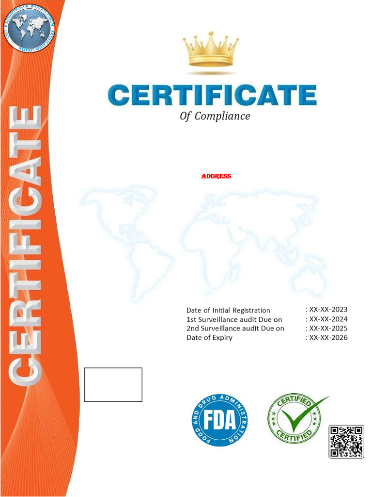 UKAF Compliance Certificate Overview | PDF | Audit | Food And Drug ...