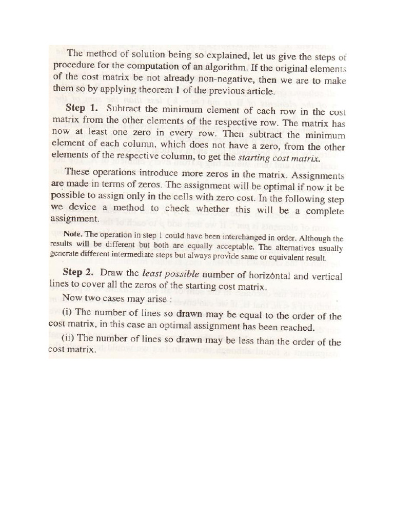 Assignment Problem | PDF