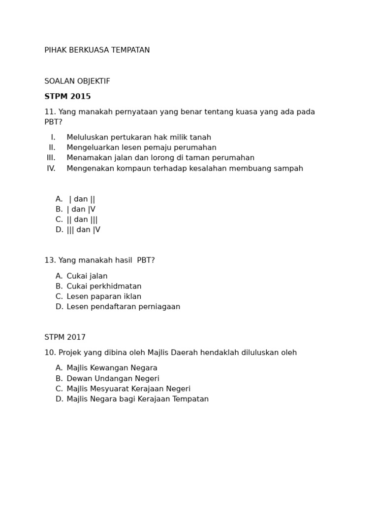 Soalan PBT | PDF