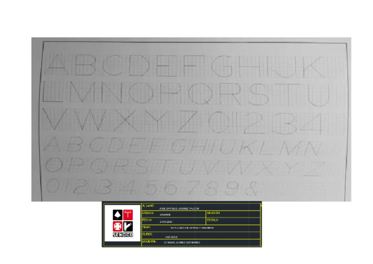 Rotulado de Letras y Numeros | PDF