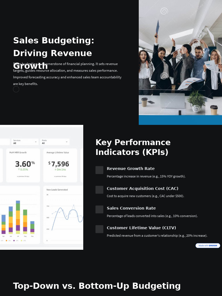 Sales Budgeting Driving Revenue Growth | PDF | Budget | Forecasting