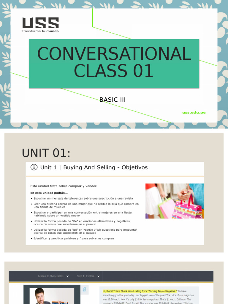 Conversational Class 01 | PDF