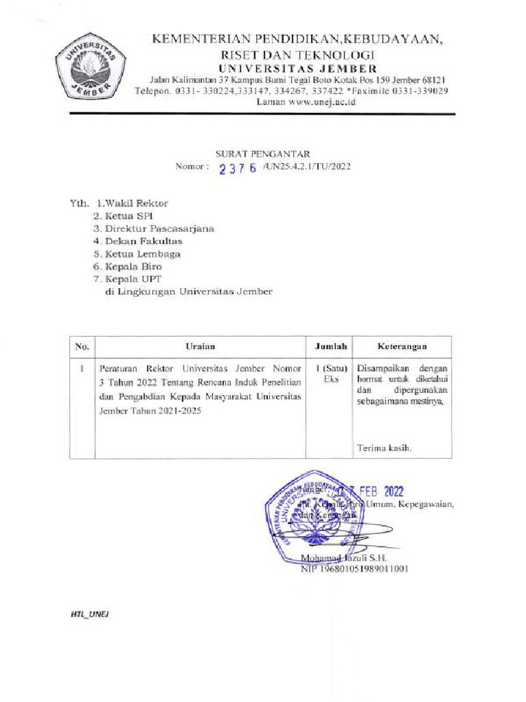 RIPP Dan Peraturan Rektor | PDF