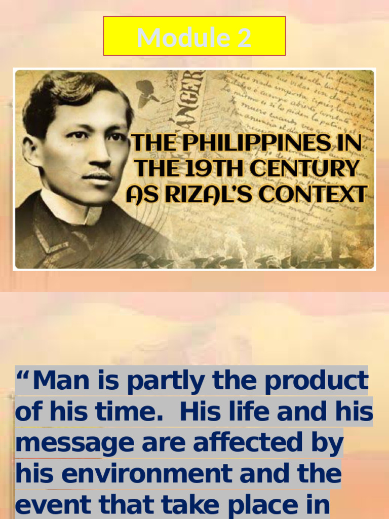 Module 2 the 19th Century as Rizals Context | PDF | Philippines ...