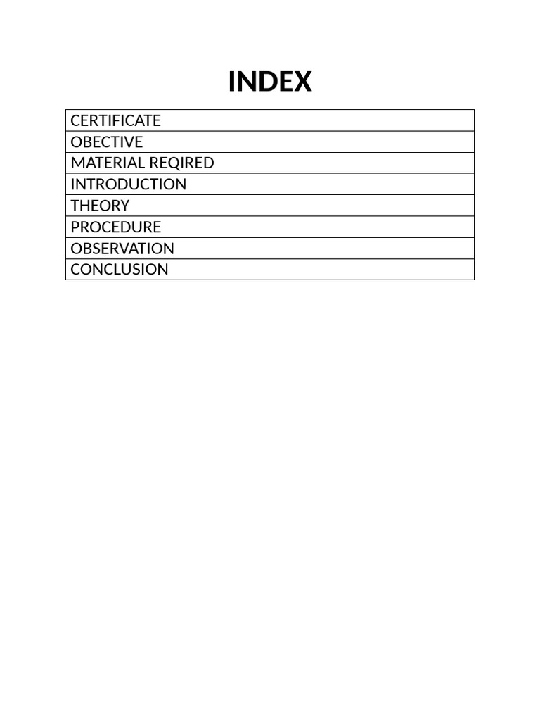 INDEX | PDF