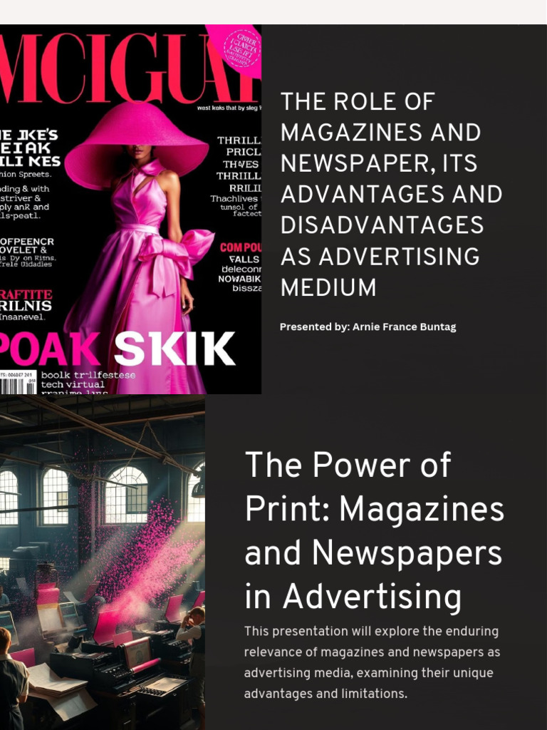 Module 9the Role of Magazines and Newspaper, Its A | PDF | Advertising ...