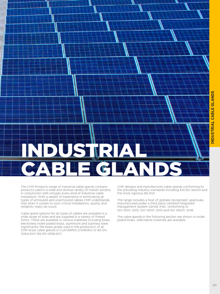 Cable Gland Catalogue 21 | PDF