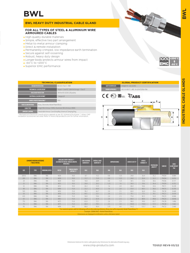 Cable-Gland-Catalogue-23 | PDF | Manufactured Goods