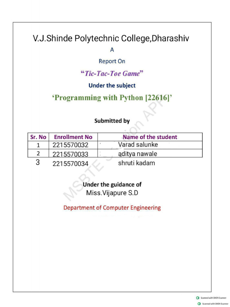 Python Microproject | PDF