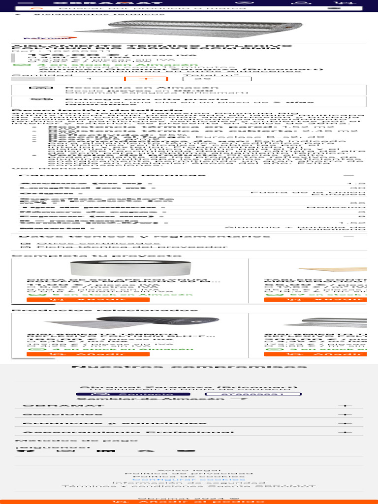 Aislamiento Térmico Reflexivo Polynum Big 3000X12 | PDF | Aislamiento ...
