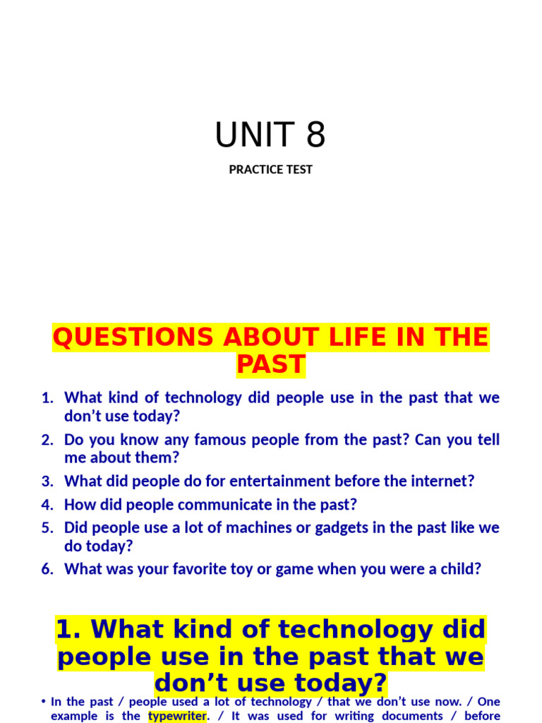 Unit8 PracticeTest | PDF