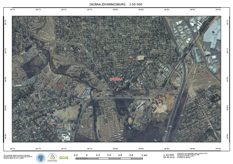 2628aa Johannesburg - Orthophoto Maps | PDF