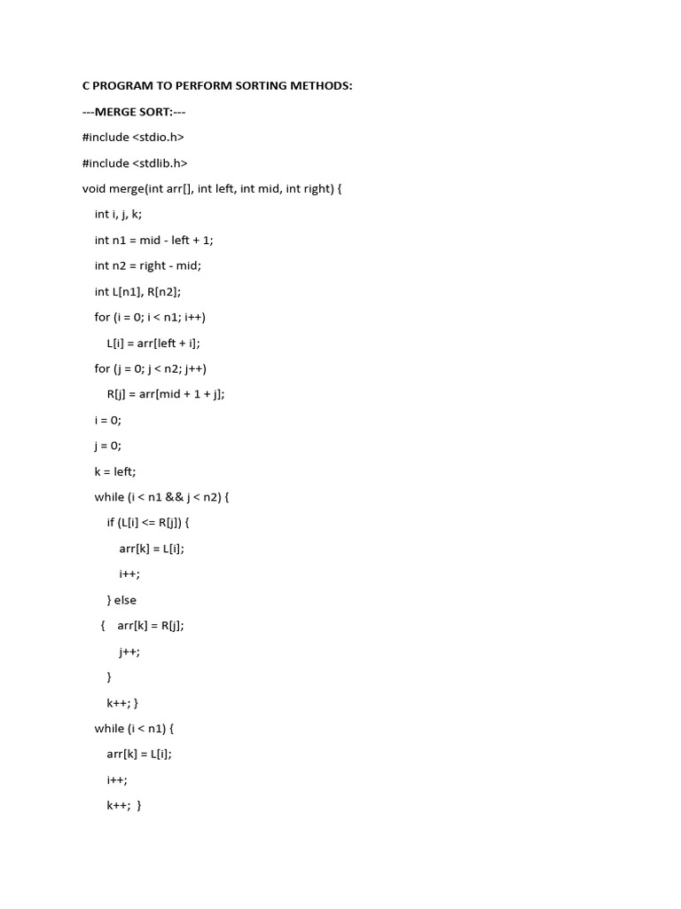 2 Mergeheapquick Sorts Pdf Algorithms Computer Programming