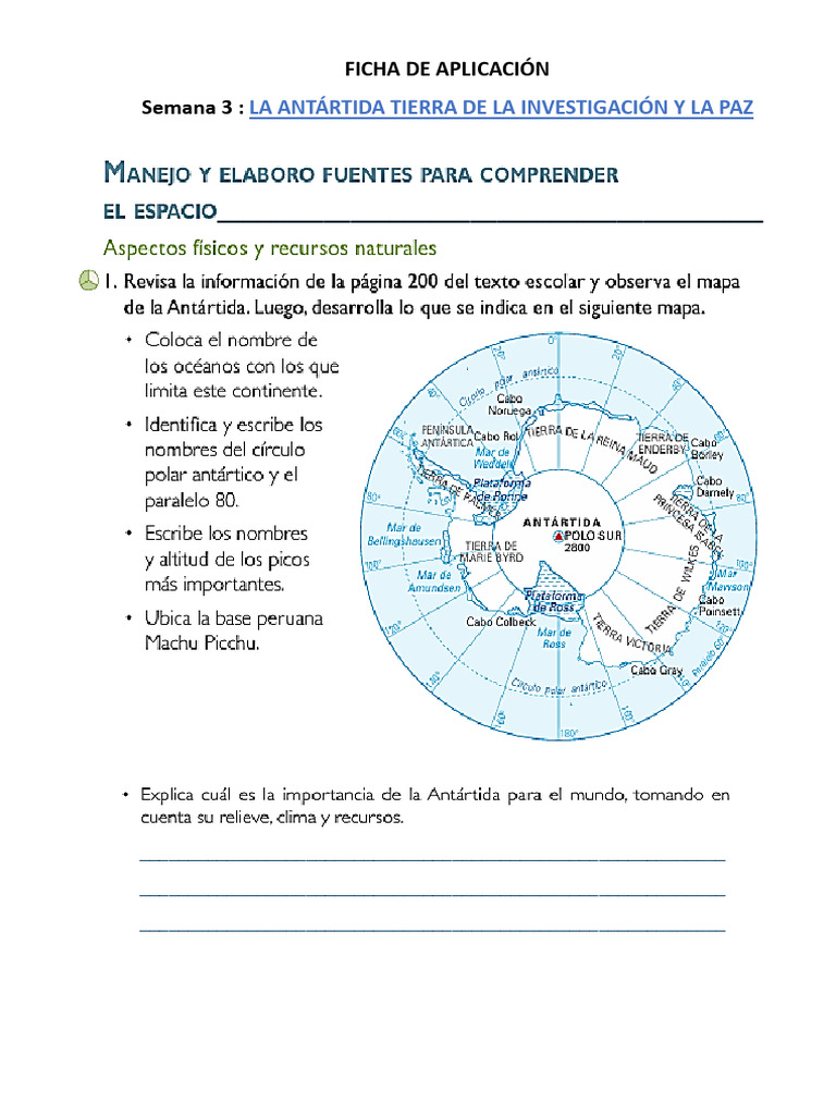 La Antártida: Investigación y Paz | PDF