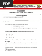 Math 10 Quarter 1 Module 11 | PDF | Factorization | Zero Of A Function