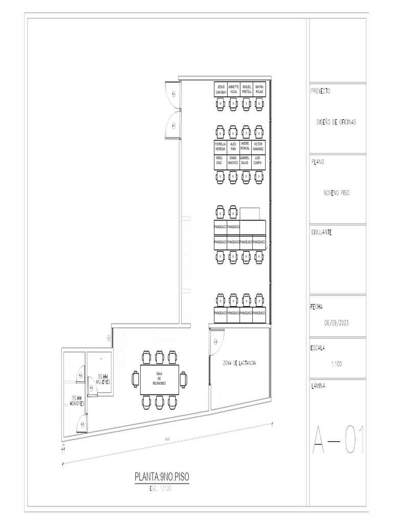 Plano de Ubicaciones - Piso 9 | PDF